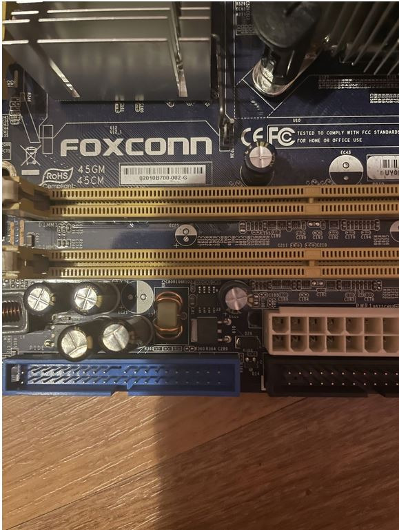 Płyta główna Foxconn 45CM-S + procesor +chłodzenie | Ostróda | Kup ...