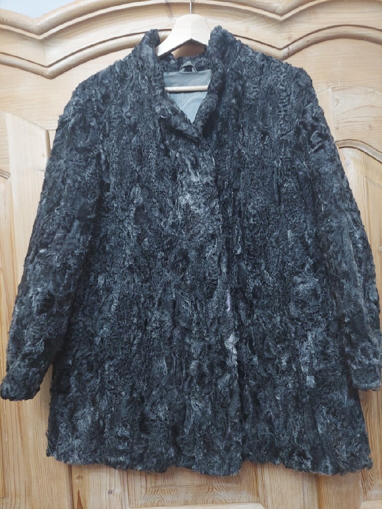 KLAN Futro naturalne karakuły popielate | Nowy Sącz | Kup teraz na ...