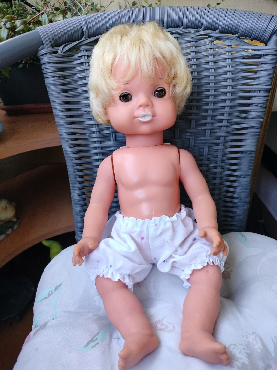 STARA LALKA CZASY PRL BRĄZOWE OCZY | Czeladź | Kup teraz na Allegro ...