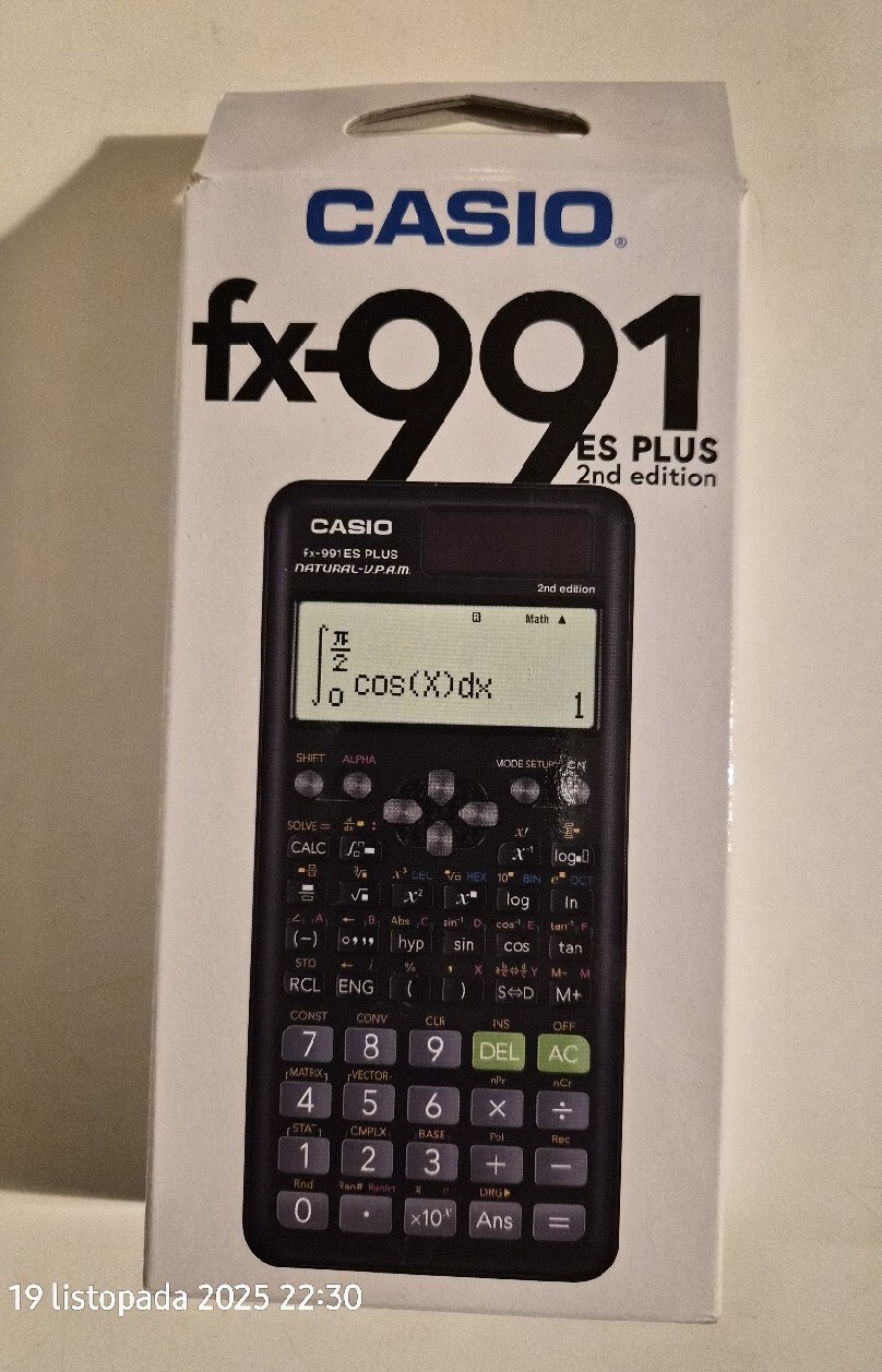 Kalkulator naukowy Casio FX 991 ES PLUS | Wieluń | Kup teraz na Allegro ...