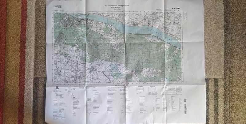 Mapa Topograficzna wybranego miasta Polski ( UTM ) | Włocławek | Kup ...