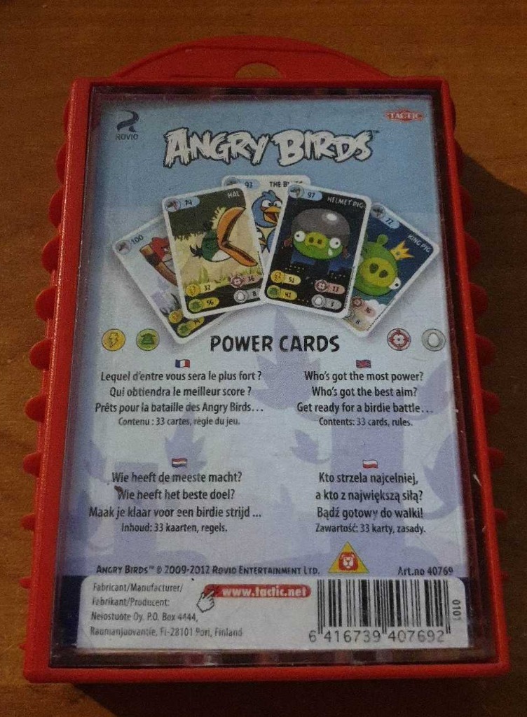 Karty do gry Angry Birds Classic Power Cards | Bytom | Kup teraz na Allegro Lokalnie