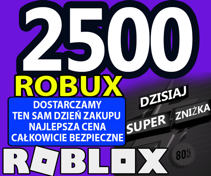 Robux 2500 - Niska cena na Allegro.pl