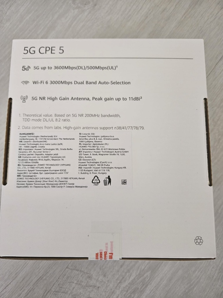 Router stacjonarny 5G CPE 5 H155-381 NOWY | Grabówka | Kup teraz na ...