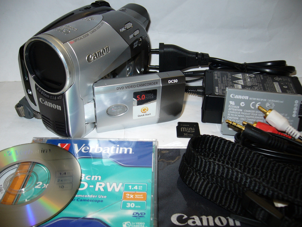 CANON DC 50E zapis DVD 5 Mega Pixels stan BDB Menu Japan | Zielona Góra ...