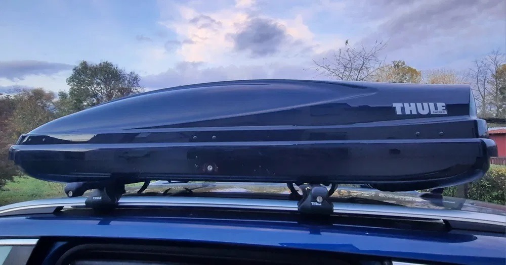 THULE Atlantis 780 BLACK bagażnik dachowy BOX jak NOWY obustronny ...