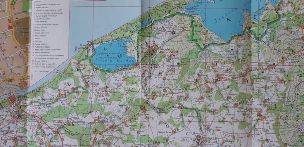 okolice Słupska mapa turystyczna 150 000 1993 | Biłgoraj | Kup teraz na ...