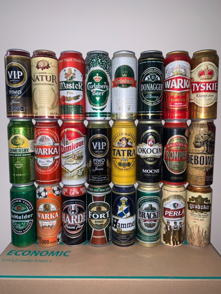 Puszki piwne po piwie 216 sztuk polskich z polski | Gorzów Wielkopolski ...