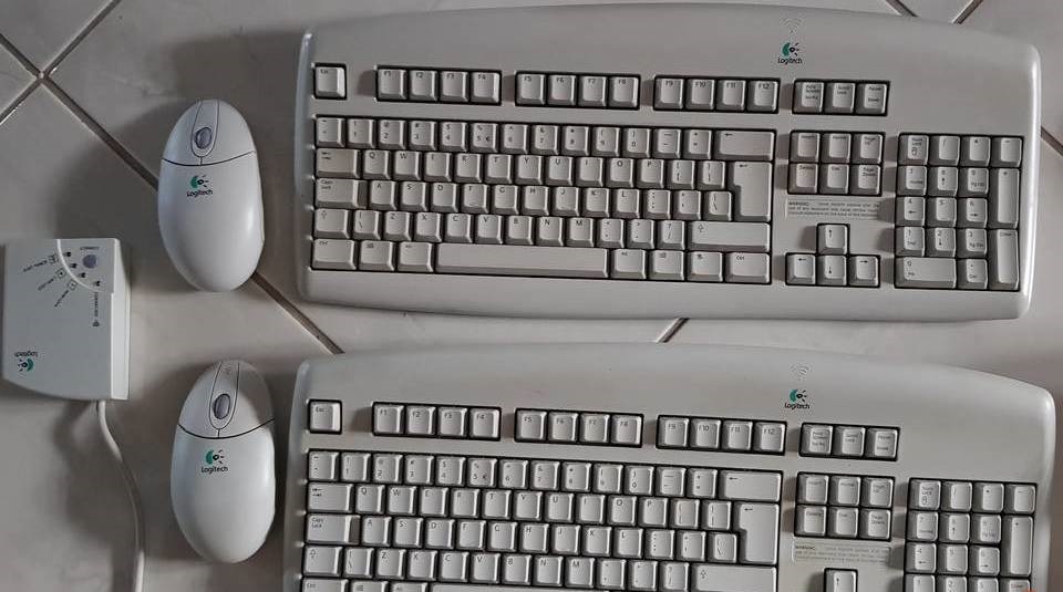 Logitech, klawiatura myszka vintage retro keyboard | Kielce ...