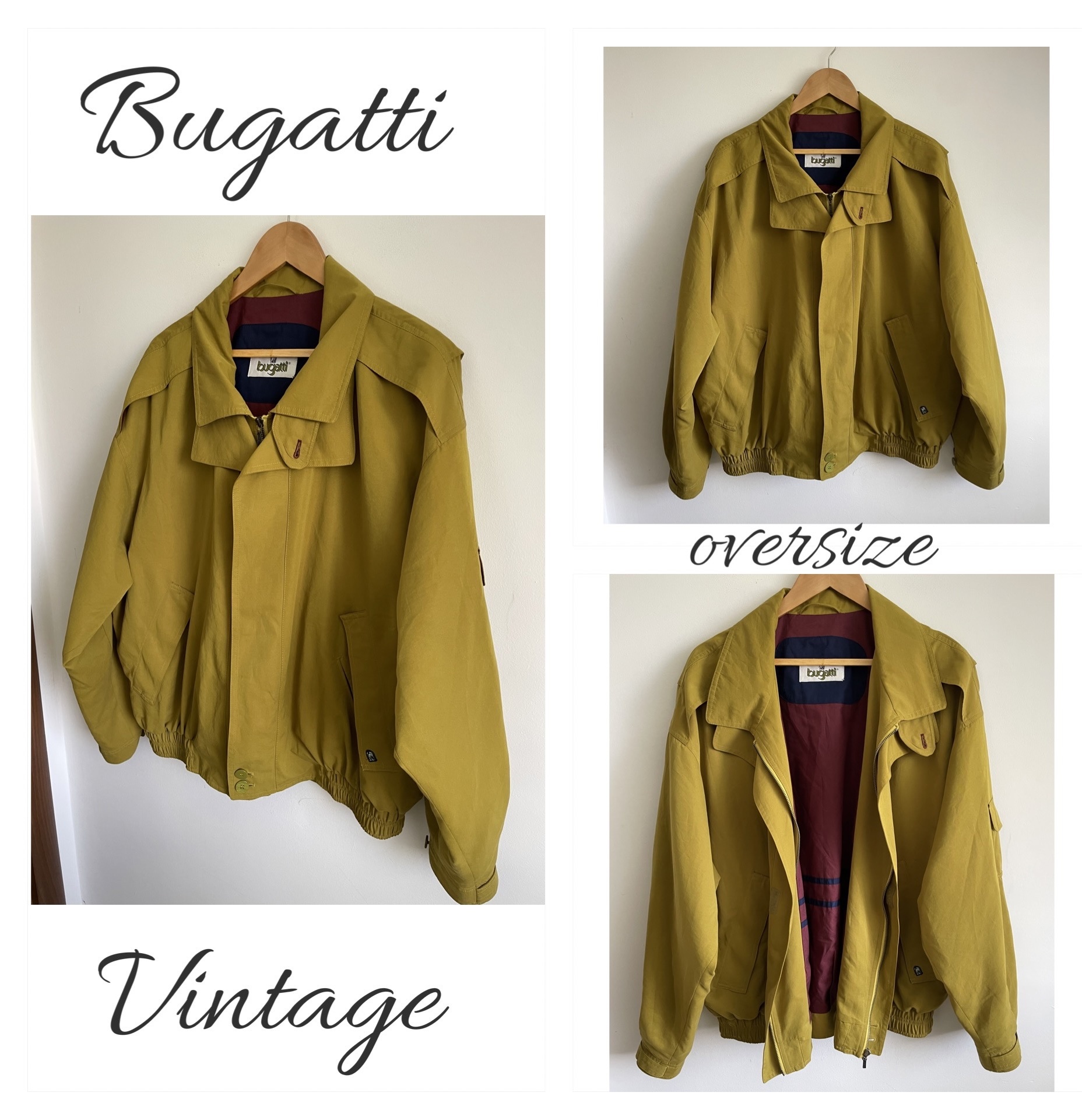Bugatti kurtka Vintage bomber jacket XL oversize | Tychy | Ogłoszenie ...