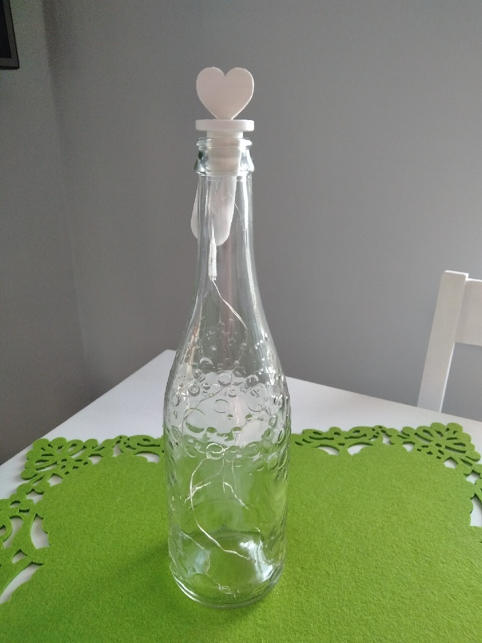 Butelka podświetlana LED - serce - prezent! Ozdoba | Kołacz | Kup teraz ...