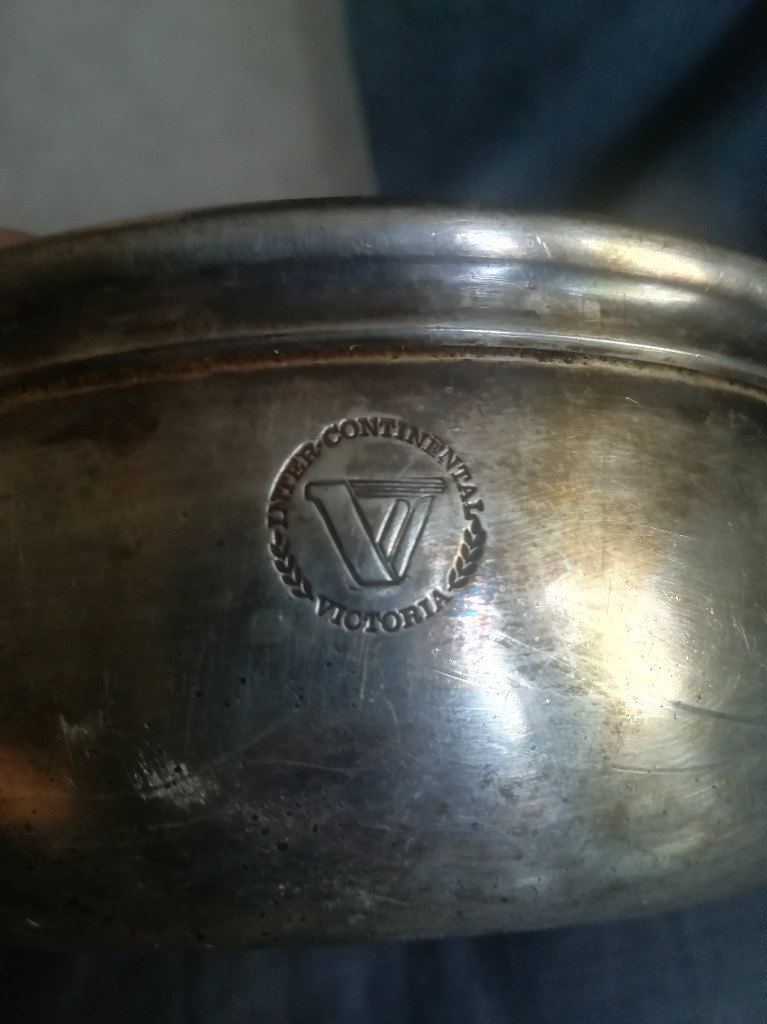 Miseczka posrebrzana Hotel Victoria Inter Continental Wwa Hepp ...