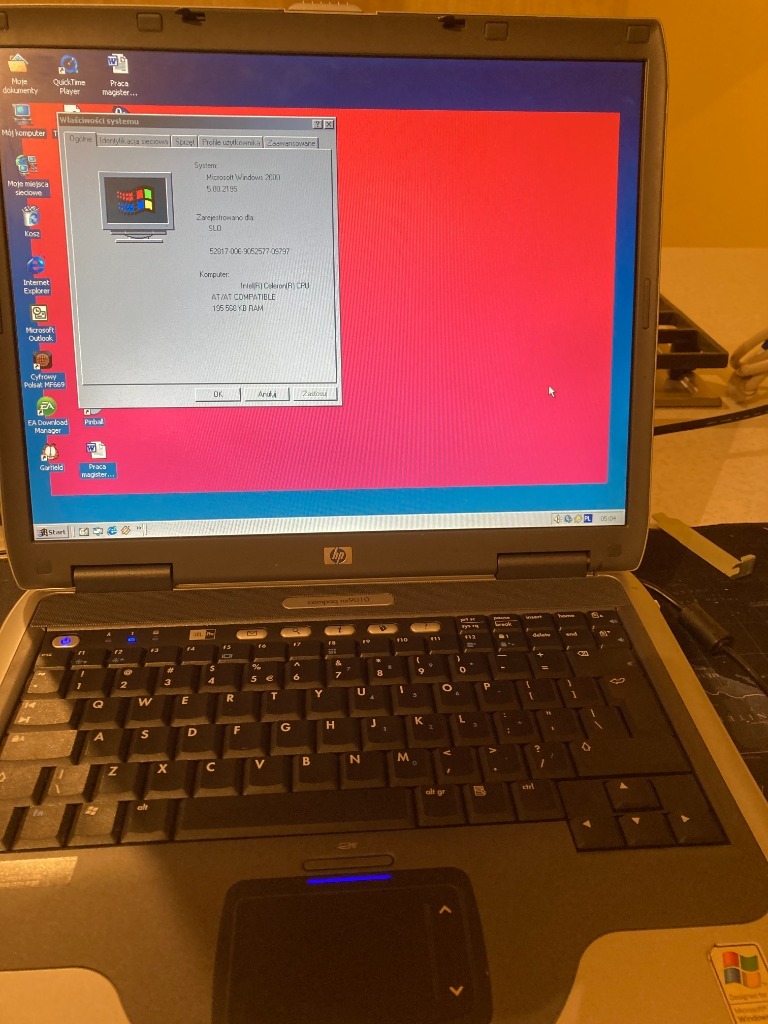 HP COMPAQ NX9010 , WINDOWS 2000 PRO, FDD, LPT, COM | Miszewko ...