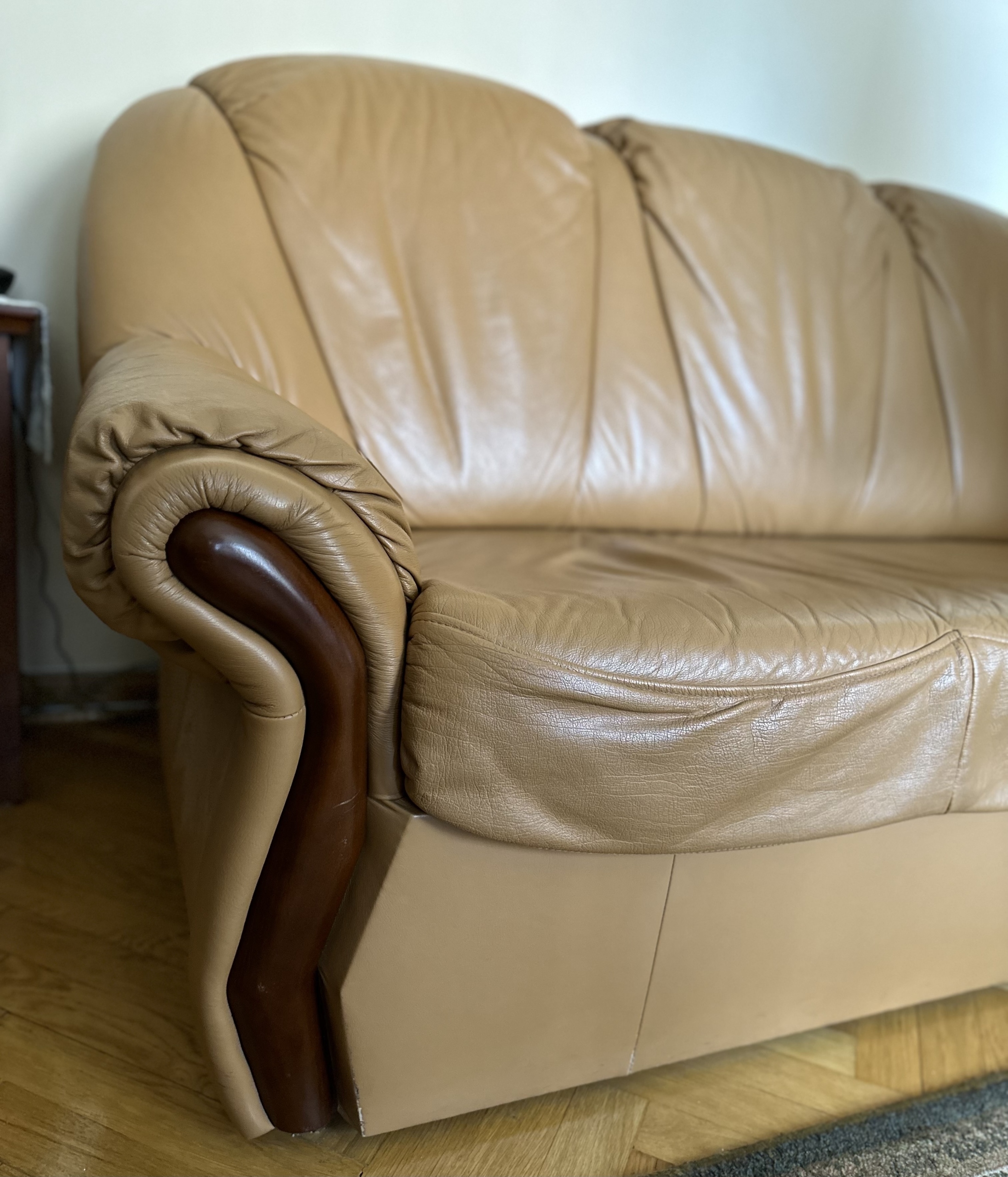 Skórzana rozkładana sofa Kler - 3 miejscowa | Warszawa | Ogłoszenie na ...