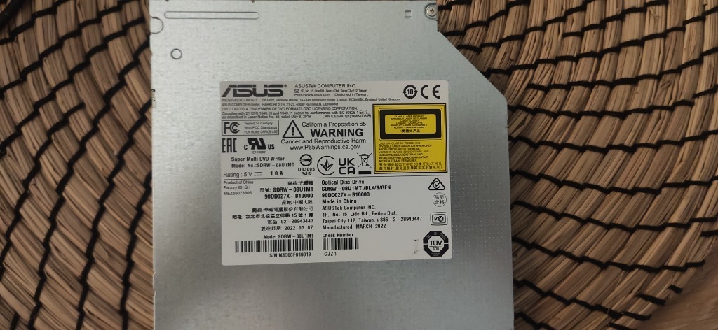 Napęd ASUS SDRW-08U1MT | Warszawa | Kup teraz na Allegro Lokalnie
