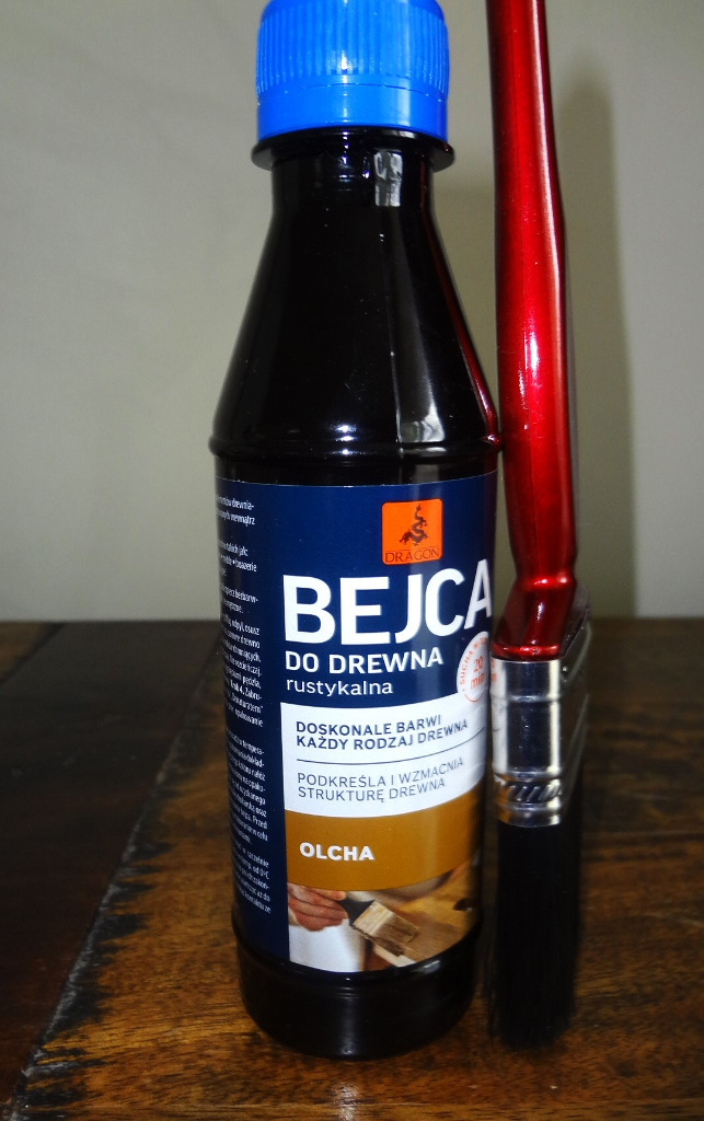 Bejca do drewna rustykalna 200ml kolor olcha + pędzelek | Warszawa ...
