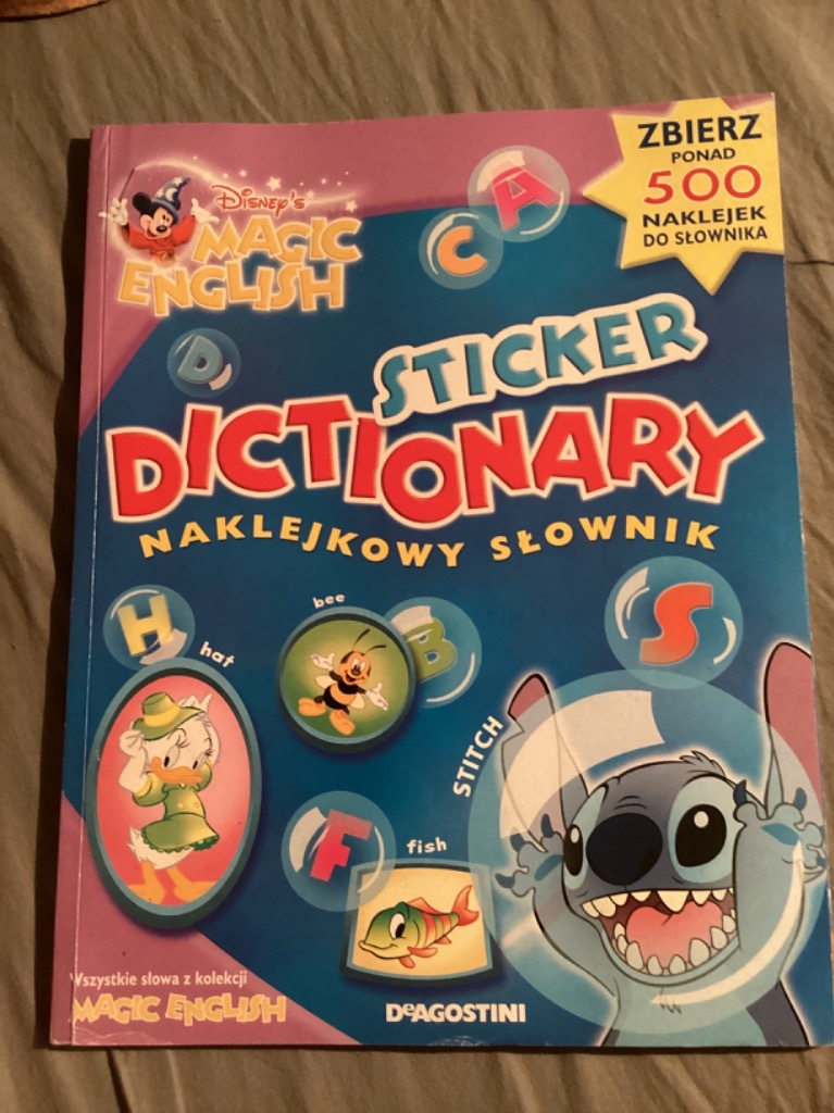 Czasopismo „Sticker Dictionary „ . | Guzów | Kup teraz na Allegro Lokalnie