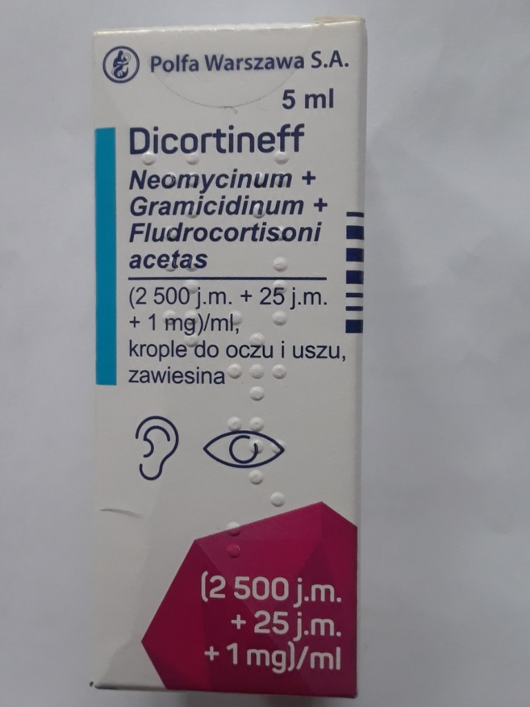 DICORTINEFF krople do oczu i uszu - 5 ml | Tychy | Kup teraz na Allegro ...