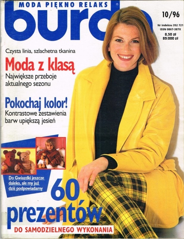 BURDA 10 / 1996 + wykroje | Konin | Kup teraz na Allegro Lokalnie
