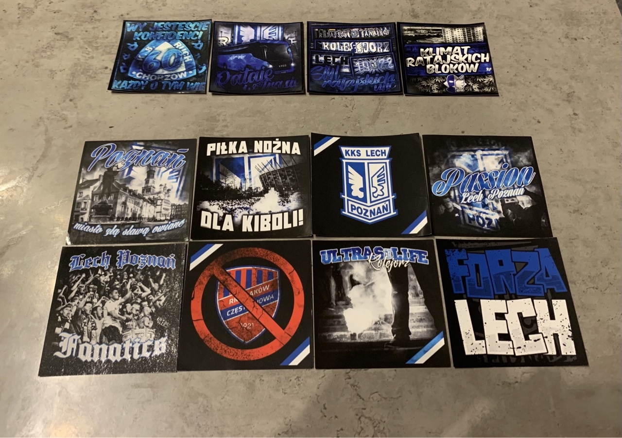 Vlepki Vlepy Naklejki Lecha Poznań 155 sztuk | Kamionki | Kup teraz na ...