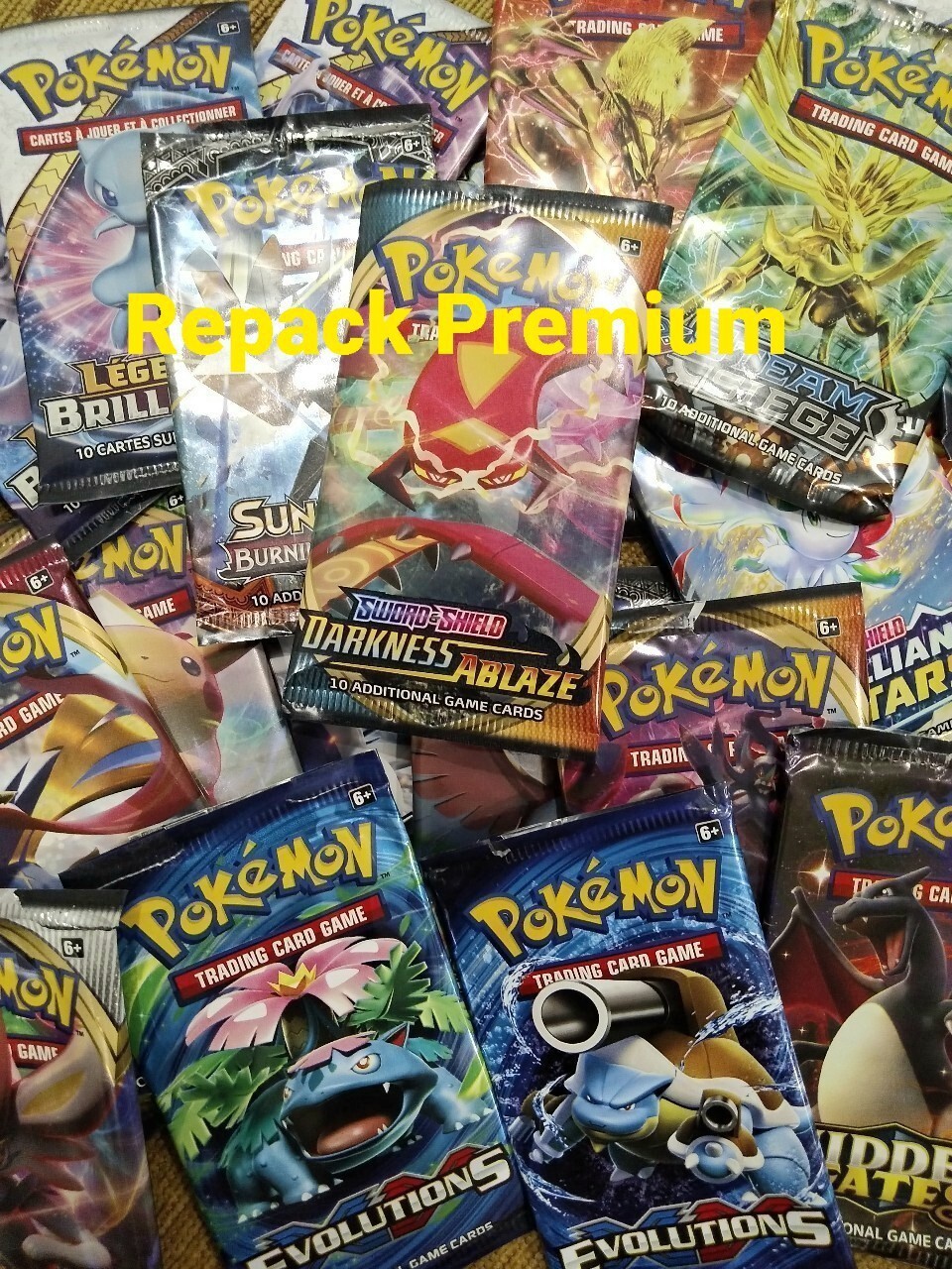 Repack Premium oryginalne karty Pokemon TCG Mystery Box | Poznań | Kup ...