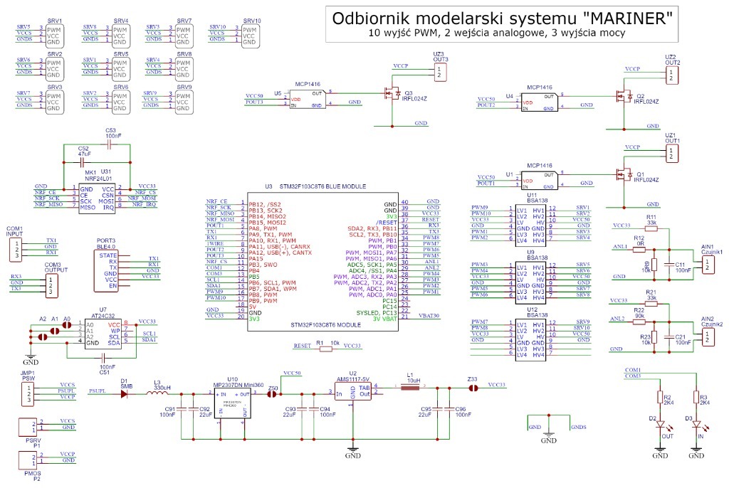 Odbiornik RC DIY nRF24L01 STM32 Arduino Serwa x10 | Warszawa | Kup teraz na Allegro Lokalnie
