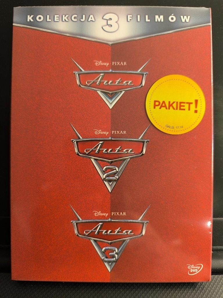Auta 1-3 pakiet box 3 DVD / nowa w folii | Wyszków | Kup teraz na ...