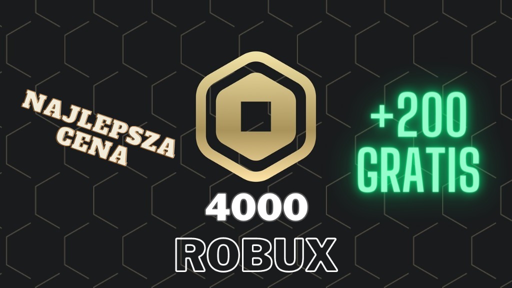 ROBLOX 4000 ROBUX +200 GRATIS | NAJLEPSZA CENA | Warszawa | Kup teraz ...