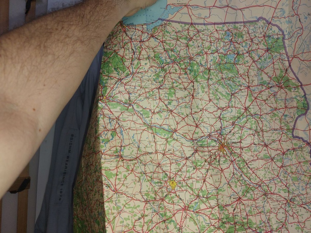 Mapa samochodowa PRL | Kraków | Kup teraz na Allegro Lokalnie