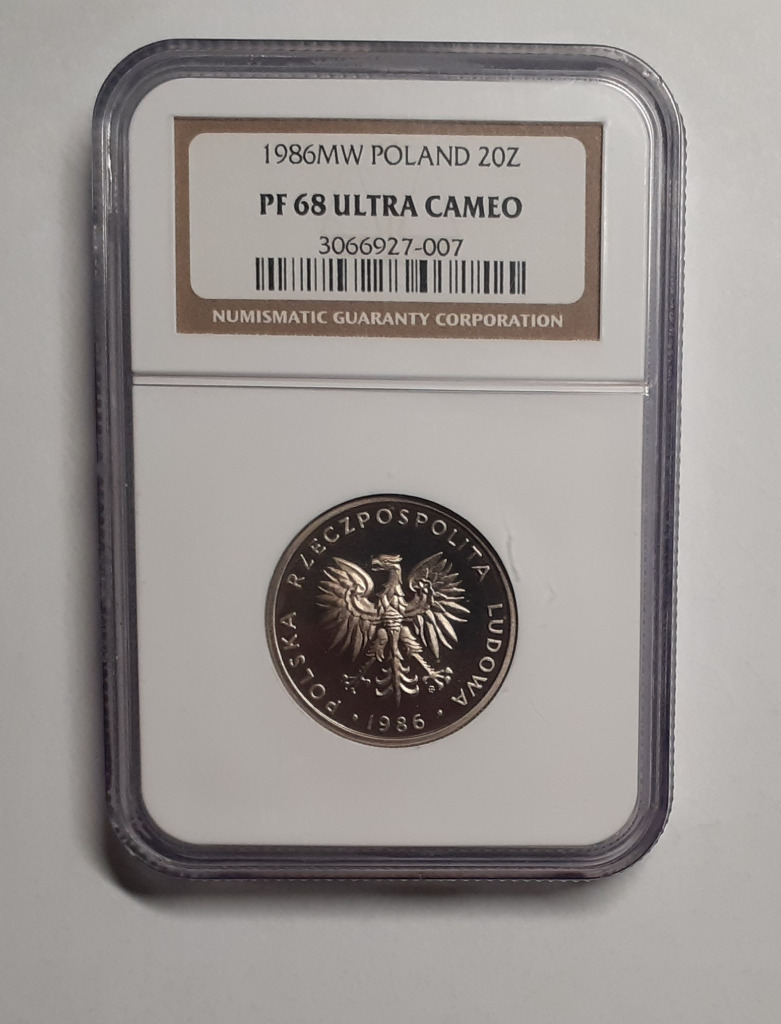 20 złotych 1986 NGC PF68 ULTRA CAMEO LUSTRO | Lubaczów | Kup teraz na Allegro Lokalnie