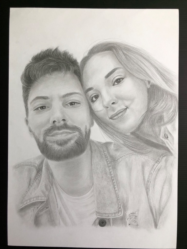 Portret rysunek na zamówienie A3 prezent | Grudziądz | Kup teraz na ...