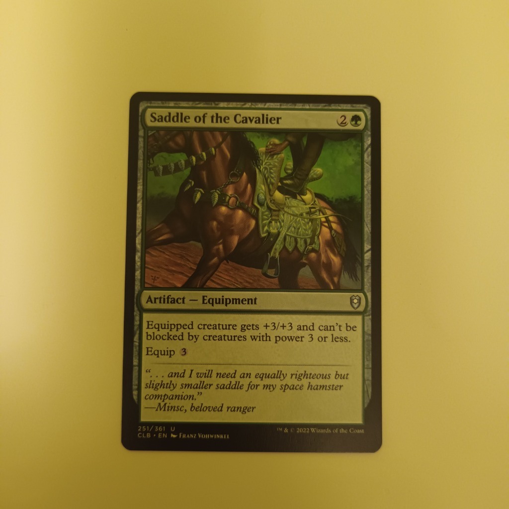 Saddle of the Cavalier MTG green | Warszawa | Kup teraz na Allegro Lokalnie