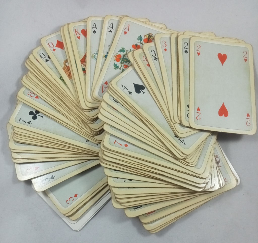 KARTY DO GRY - DWIE TALIE Z OKRESU PRL | Koło | Licytacja na Allegro Lokalnie