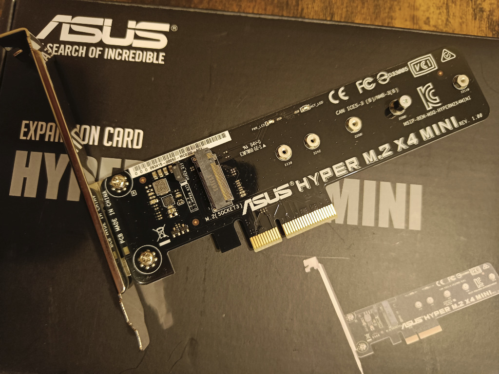 ASUS HYPER M.2 X4 MINI CARD -Adapter SSD M.2 PCI-E | Ząbki | Kup teraz ...