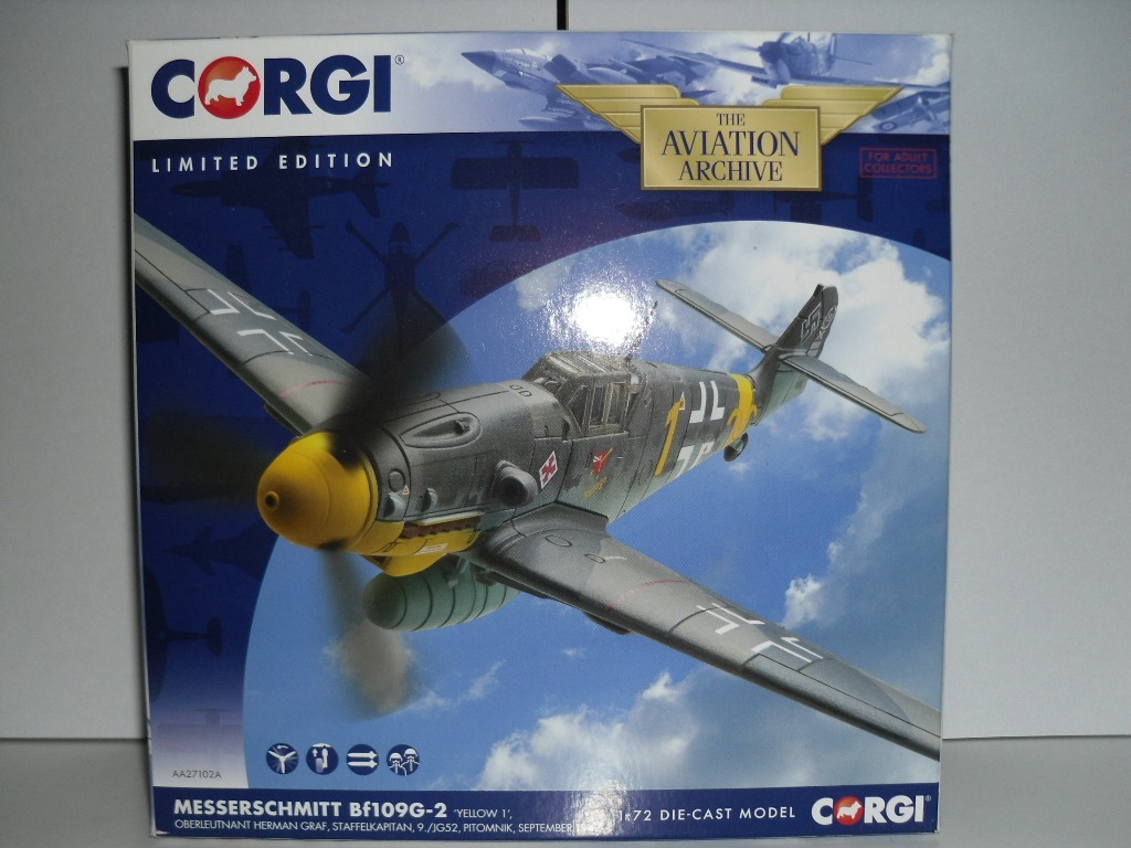 Corgi AA27102A Messerschmitt Bf 109 Hermann Graf | Warszawa | Kup teraz na Allegro Lokalnie