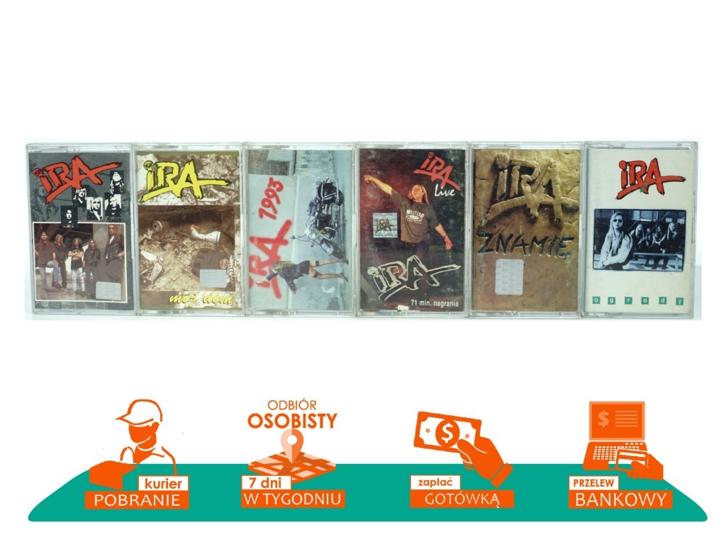 Kasety magnetofo KOLEKCJA IRA 6 albumów | Legnica | Kup teraz na ...