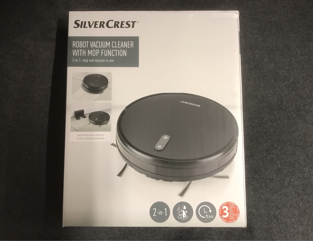 SilverCrest Robot sprzątający z funkcją mopowania SSWR C2 | Kraków ...