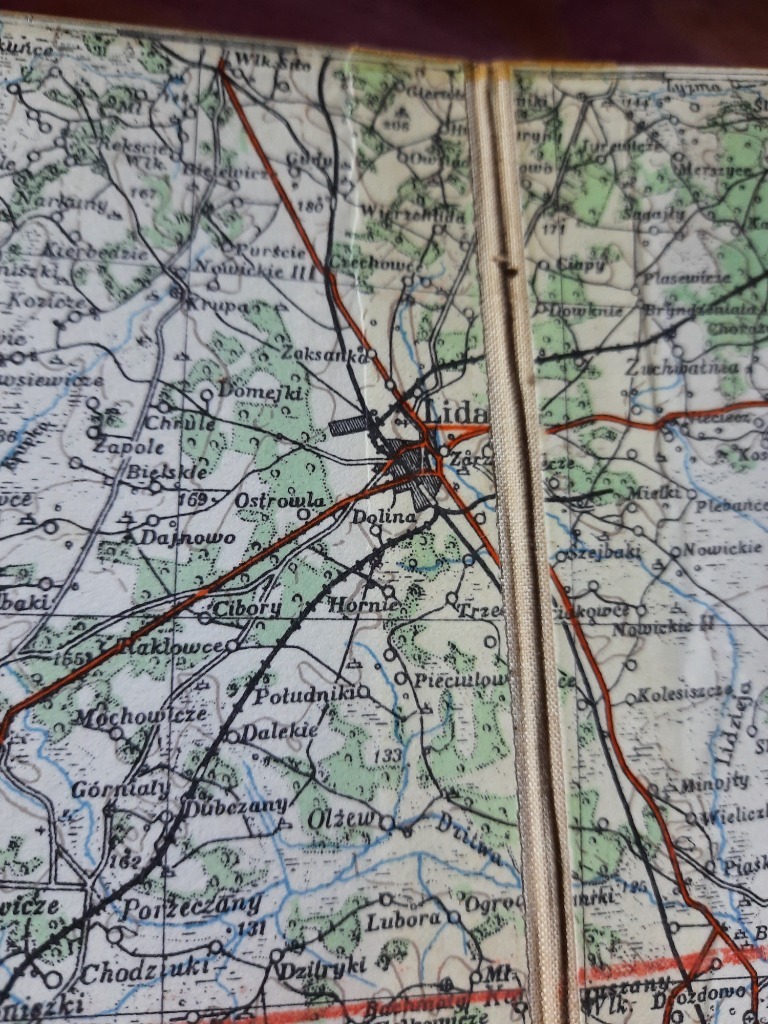 Stara mapa około 1918. Kresy wschodnie Nowogródek | Arcelin | Kup teraz ...