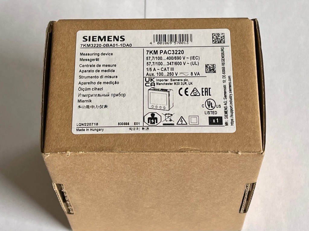 SIEMENS PAC3220 7KM3220-0BA01-1DA0 Analizator | Lublin | Kup teraz na ...