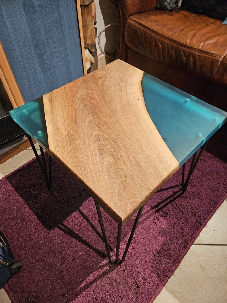 Stolik z żywicą epoxy | Kraków | Kup teraz na Allegro Lokalnie