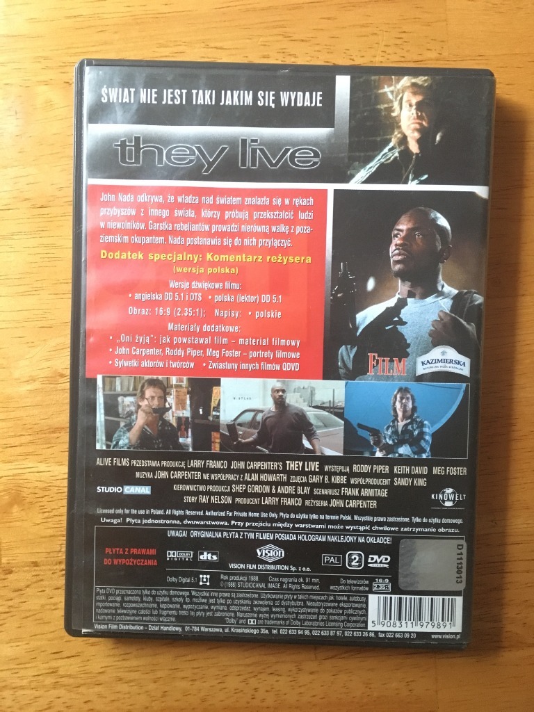 Oni żyją - They Live - DVD | Kostomłoty | Kup teraz na Allegro Lokalnie
