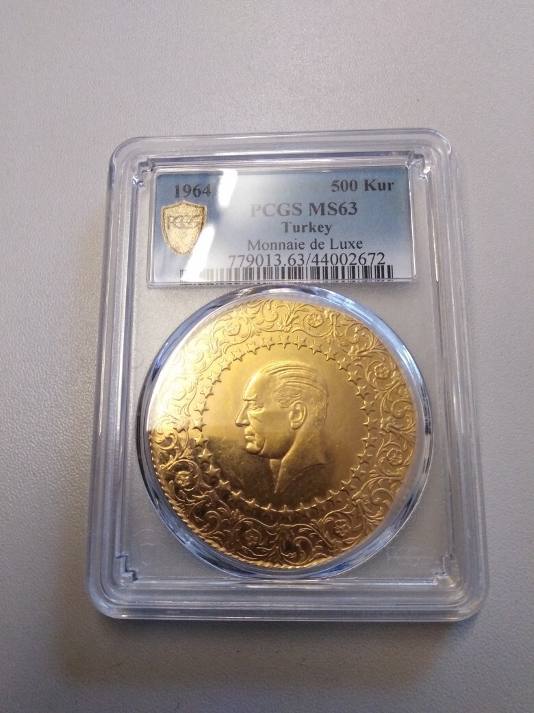 TURCJA 500 KURU 1964 PCGS MS63 | Białystok | Kup teraz na Allegro Lokalnie