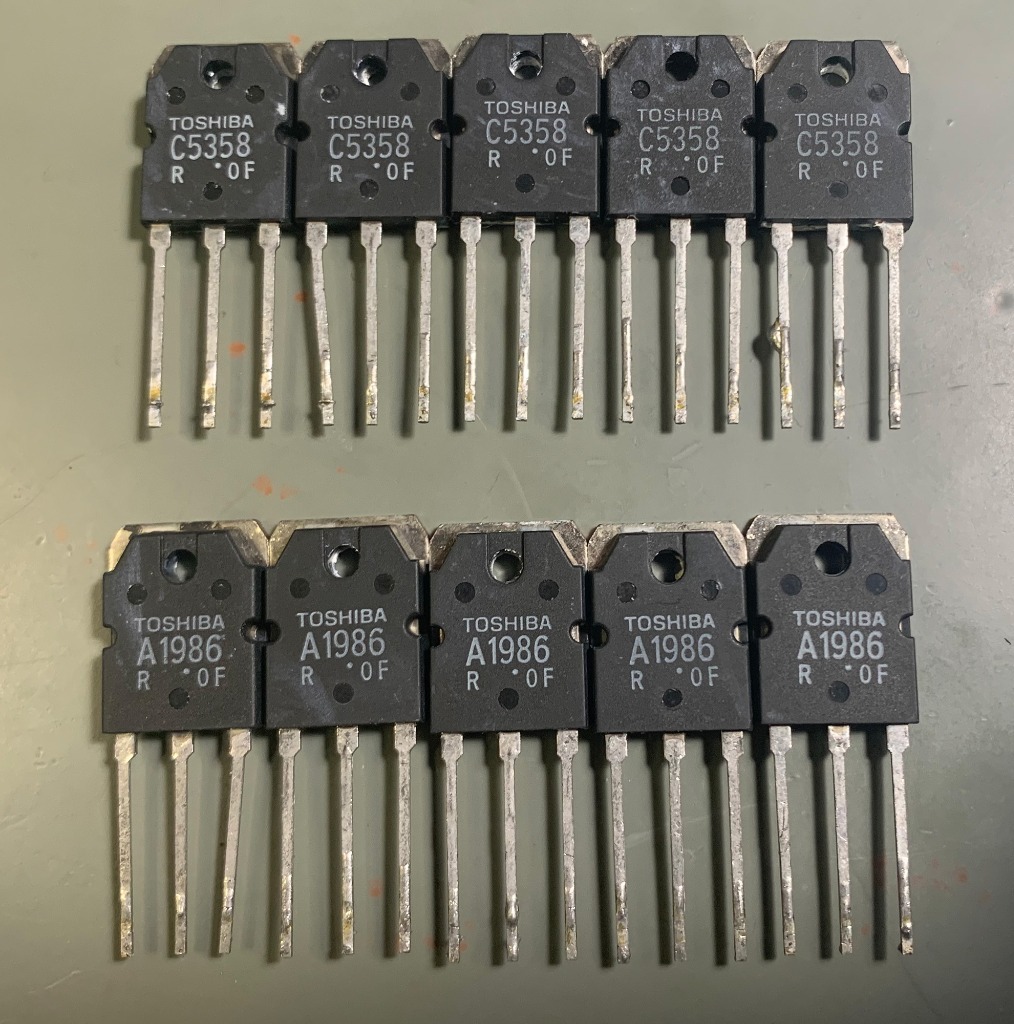 Używane tranzystory Toshiba A1986 C5358 Oryginalne | Częstochowa | Kup ...