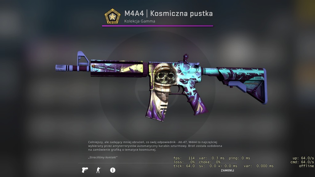 M4A4 | Kosmiczna pustka (Desolate Space) FT 3/5 | Góra | Kup teraz na ...