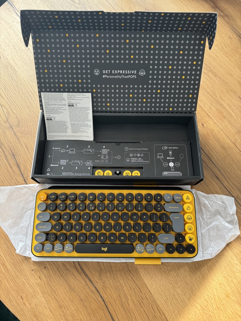 Klawiatura Logi Pop Keys Yellow | Warszawa | Kup teraz na Allegro Lokalnie