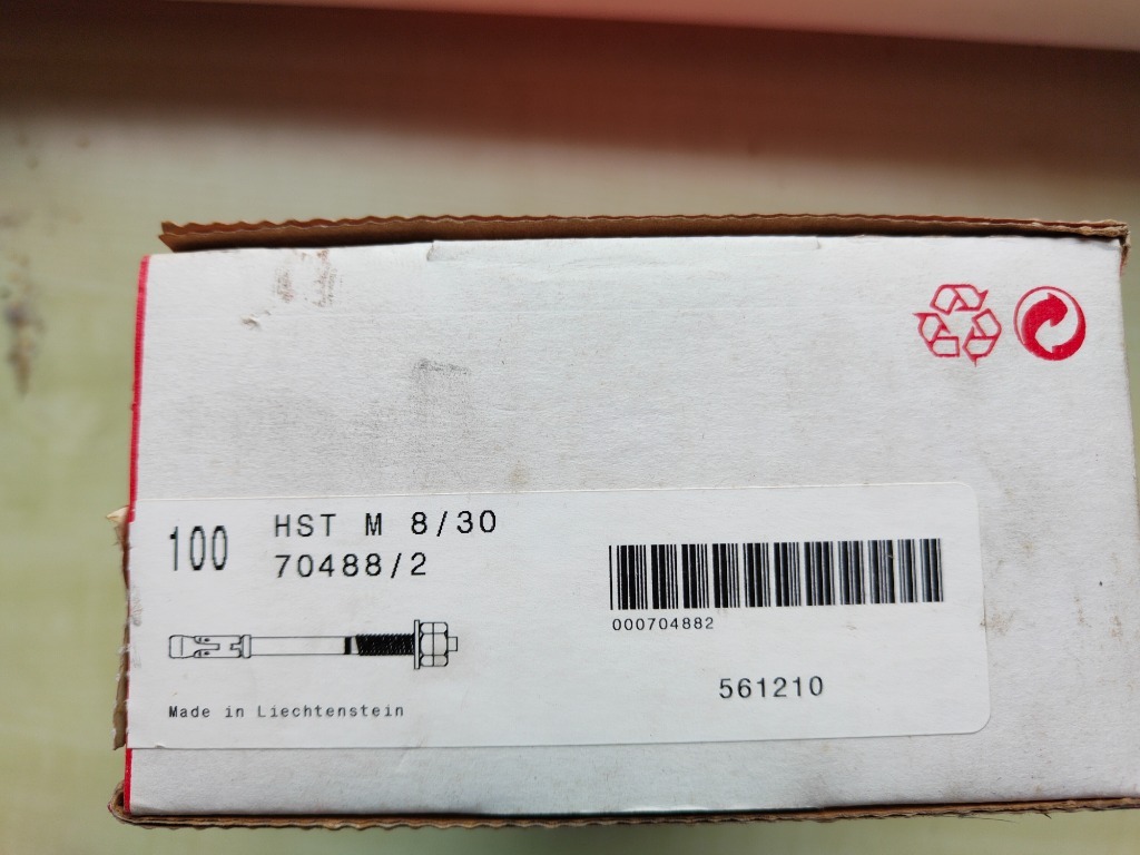 Kotwy Hilti typ HST M8 30 100 szt | Łódź | Kup teraz na Allegro Lokalnie