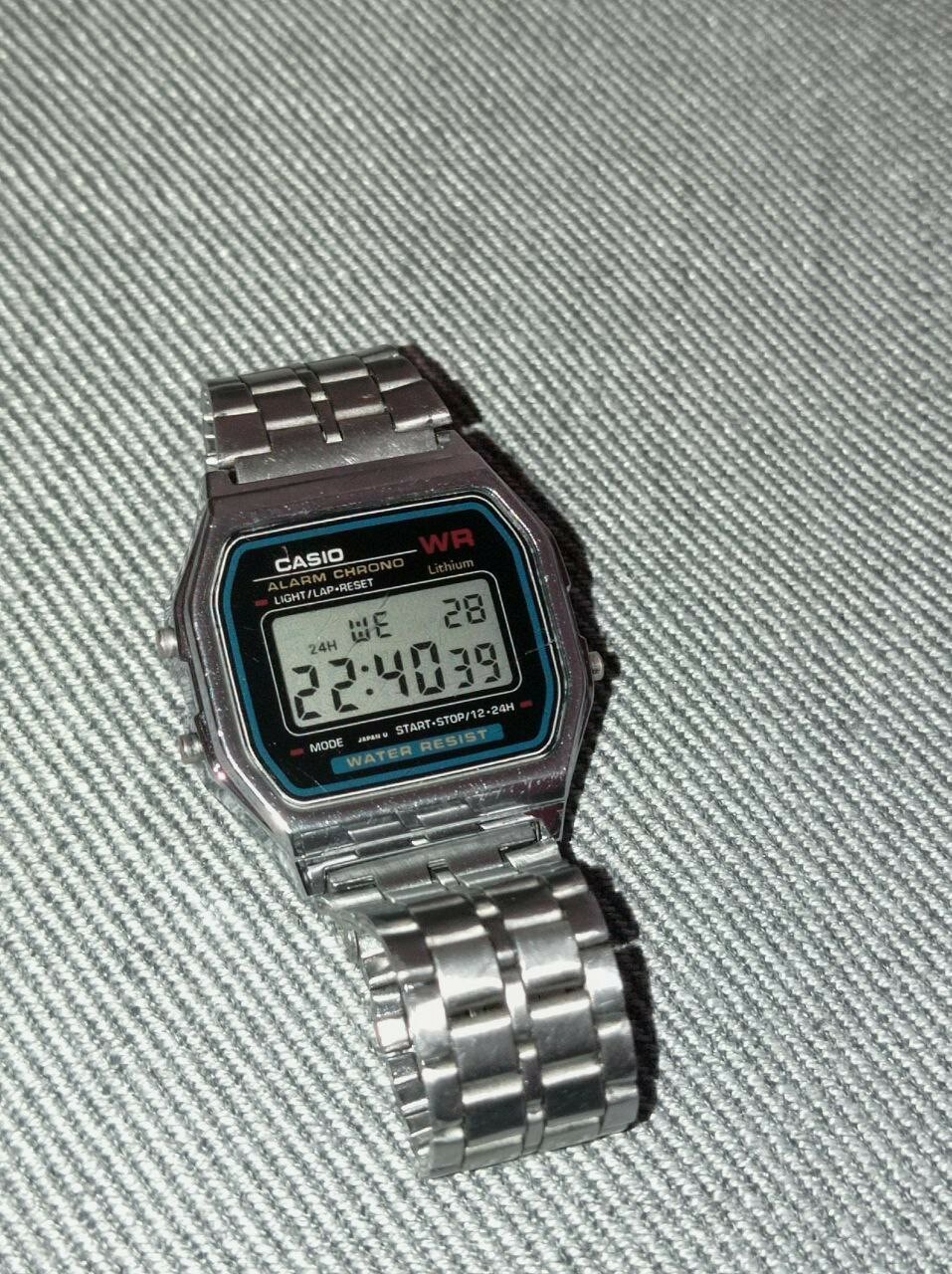 Zegarek Casio A159w vintage przeszłości w użyciu | Warszawa ...