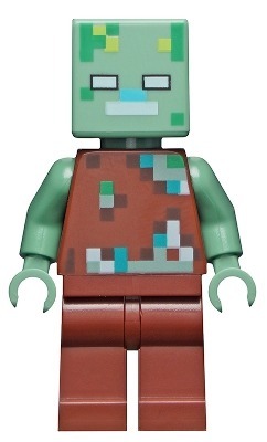 LEGO Utopiec min088 NOWY Minecraft Drowning Zombie | Gniezno | Kup ...