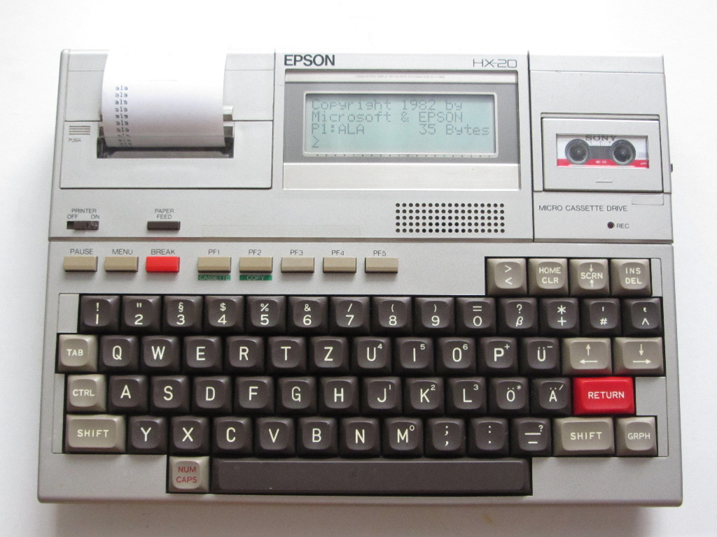 Pierwszy laptop EPSON HX-20 OKAZJA | Wrocław | Kup teraz na Allegro ...