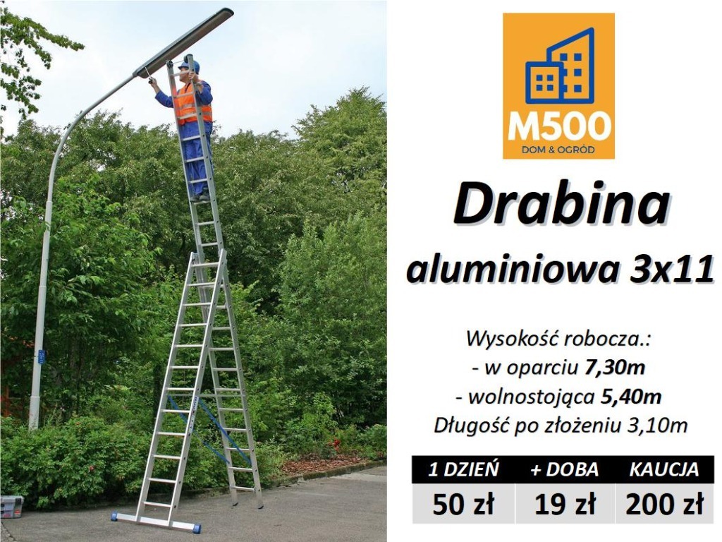Drabina Aluminiowa Używana 3x11 - Niska cena na Allegro.pl